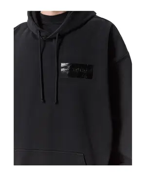 Vetements Long-sleeve Logo-patch Hoodie