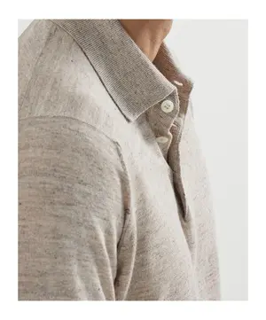 Brunello Cucinelli Short Sleeved Knitted Polo Shirt