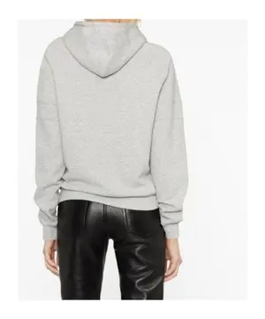 Saint Laurent Logo Embroidered Drawstring Hoodie