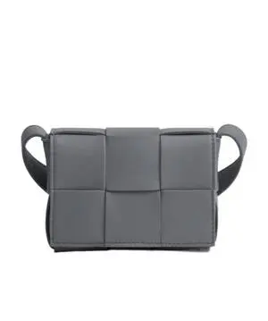 Bottega Veneta Woven Leather Cross-body Bag - Lightning Ash