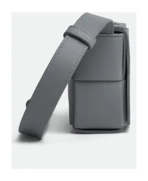 Bottega Veneta Woven Leather Cross-body Bag - Lightning Ash