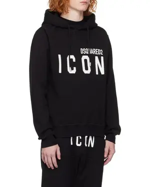 Dsquared2 Icon" Logo Print Hoodie - Black