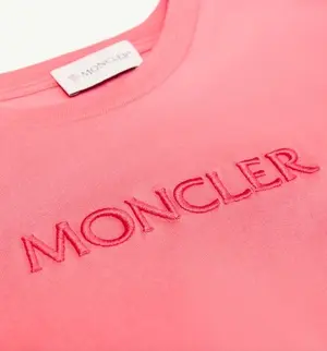 Moncler Embroidered Logo Cotton T-shirt