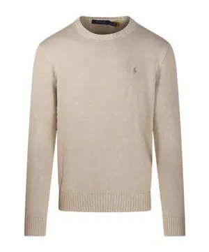 Polo Ralph Lauren Embroidered Crewneck Jumper - Nude