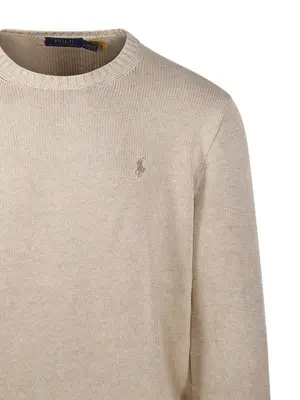 Polo Ralph Lauren Embroidered Crewneck Jumper - Nude