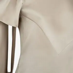 Fendi Cape Sleeved Blouse With Cut-out Detail - Gray