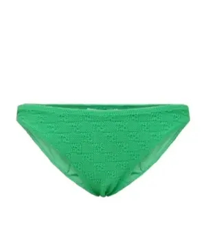Alexander Wang Textured Logo Bikini Bottoms - Green