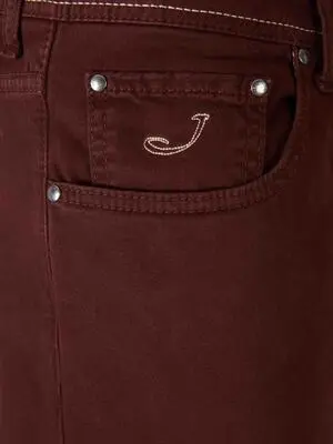 Jacob Cohen Embroidered Jeans - Brown