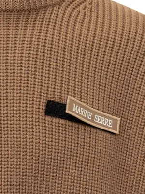 MARINE SERRE Fisherman Logo Patch Knitted Sweater
