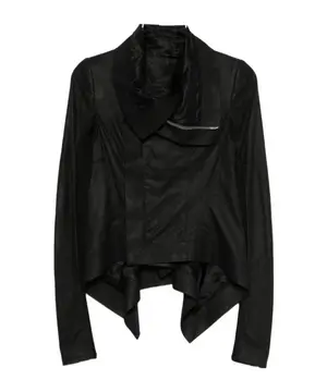 Rick Owens Naska Asymmetric Zipped Jacket - Black
