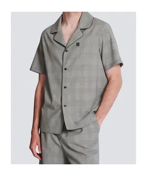 Balmain Short-sleeved Prince Of Wales Shirt