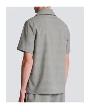 Balmain Short-sleeved Prince Of Wales Shirt