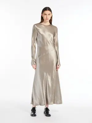 Max Mara Long-sleeved Round Neck Dress
