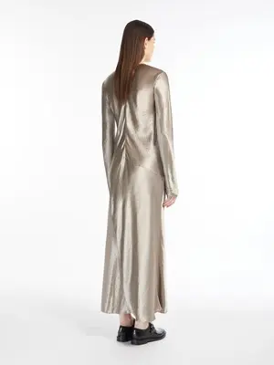 Max Mara Long-sleeved Round Neck Dress