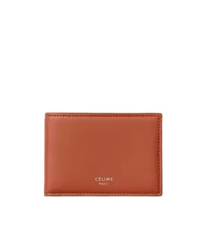 Celine Logo Wallet - Brown