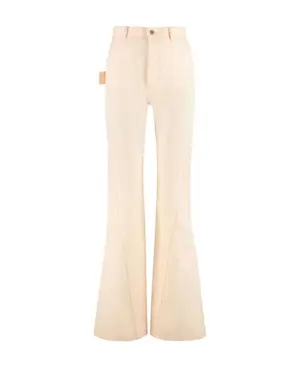 Bottega Veneta High-waist Paneled Jeans - Pink