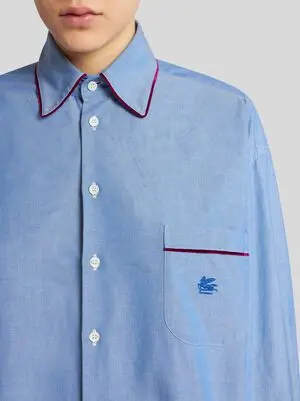 Etro Pegaso Embroidered Oxford Shirt