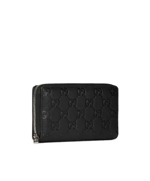 Gucci Imprint Zip Around Wallet