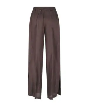 Aspesi Elasticated Waistband Straight Leg Trousers - Brown