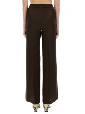 Aspesi Elasticated Waistband Straight Leg Trousers - Brown