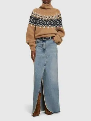 Khaite Amaris Fair Isle Turtleneck Sweater