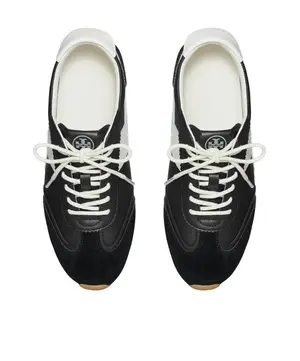 Tory Burch Hank Field Low-top Sneakers - Black/beige/black
