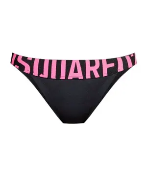 Dsquared2 Elastic Waist Bikini Bottoms - Black