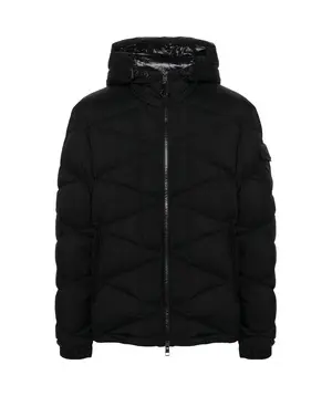 Moncler Quilted Hooded Down Puffer Jacket - Black