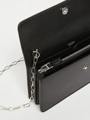 Max Mara Leather Phone Pouch - Black