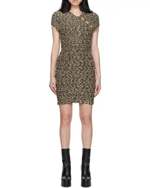 Balmain Lurex Tweed Mini Dress
