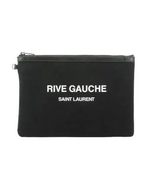 Saint Laurent Rive Gauche Clutch Bag - Black