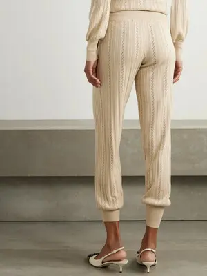 Valentino Garavani Knitted Drawstring Tassel Trousers