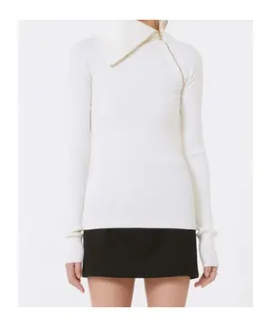 Sportmax Pinna Zip-detailed Jumper