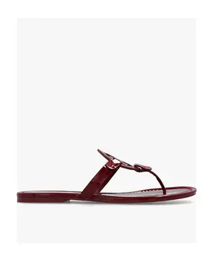 Tory Burch Miller Logo-plaque Thong Sandals - Red