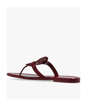 Tory Burch Miller Logo-plaque Thong Sandals - Red