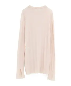 JIL SANDER Fine-ribbed Long Sleeve Top