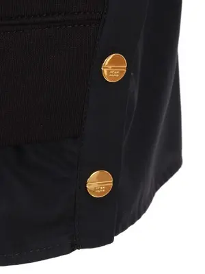 Elisabetta Franchi Cropped T-shirt With Button Details