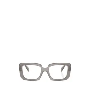 Prada Rectangular Frame Glasses - Gray