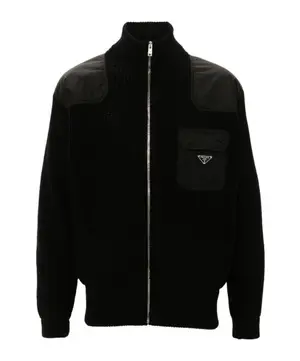 Prada Zip Up Knitwear For Men