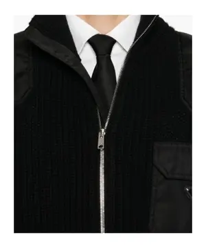 Prada Zip-up High Neck Cardigan