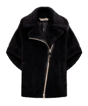 Max Mara Short Sleeved Coat - Black