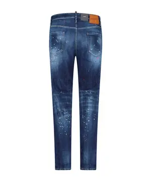 Dsquared2 Distressed Slim Jeans - Blue