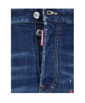 Dsquared2 Distressed Slim Jeans - Blue
