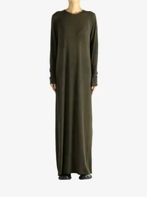 UMA WANG Long Sleeve Maxi Dress - Black