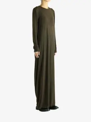 UMA WANG Long Sleeve Maxi Dress - Black