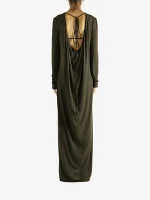 UMA WANG Long Sleeve Maxi Dress - Black