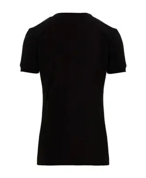 Dolce & Gabbana Logo Embellished Round Neck Top