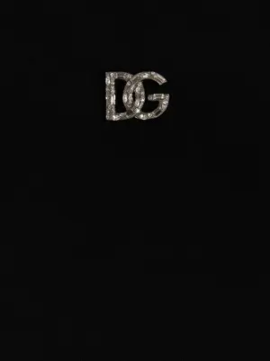 Dolce & Gabbana Logo Embellished Round Neck Top