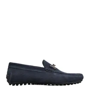 TOD'S City Gommino Driving Loafers With Logo Detail - Black