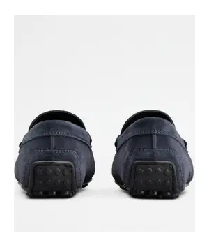 TOD'S City Gommino Driving Loafers With Logo Detail - Black